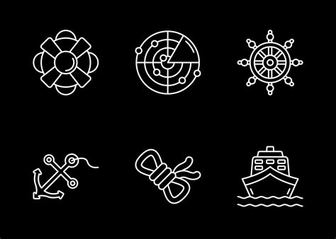 Sailing Vector Icon Set 17482947 Vector Art At Vecteezy