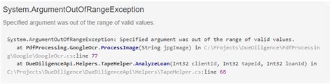 What Can Possibly Cause Argumentoutofrangeexception In My Code Rcsharp