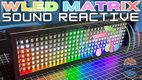 Sound Reactive 2D LED Matrix ESP32 INMP441 Digital Mic WLED SR