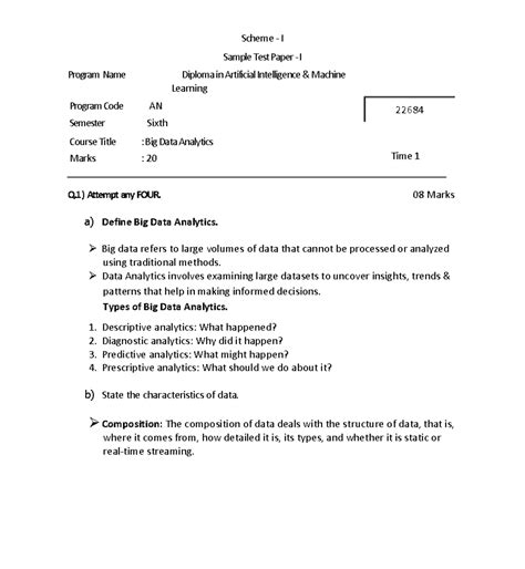 bda solved sample question paper 1 scheme i sample test paper i