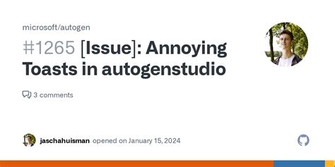 Issue Annoying Toasts In Autogenstudio Issue 1265 Microsoft