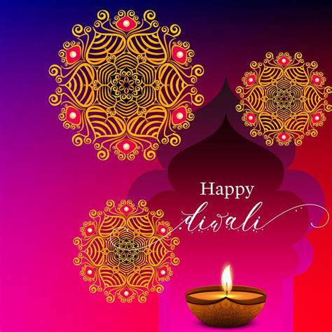 Artistic Typography Greetings Text Shubh Deepawali Happy Diwali In