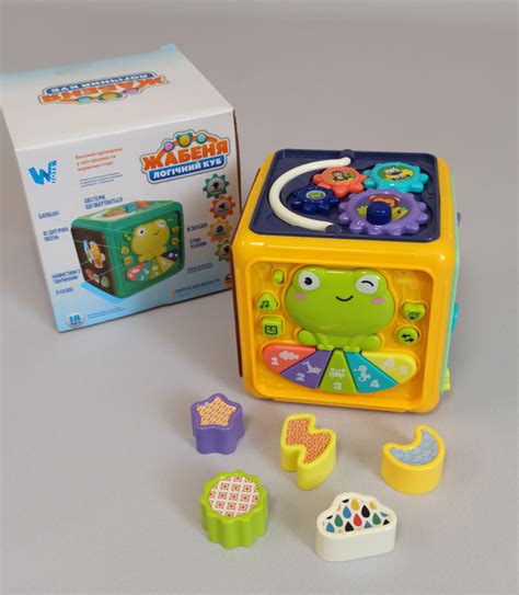 Логічний музичний Куб сортер мультибокс пісні казки Wtoys озвучування Українською мовою