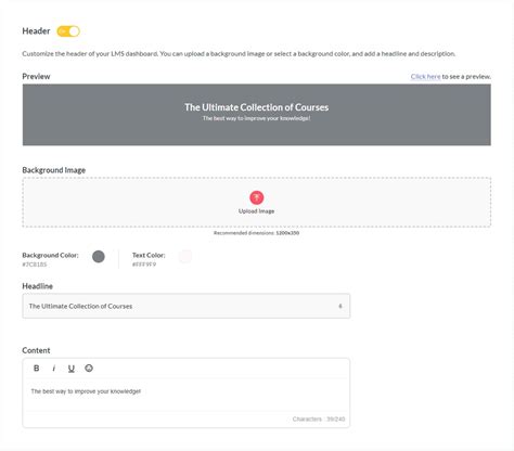 Customizing The Lms Dashboard