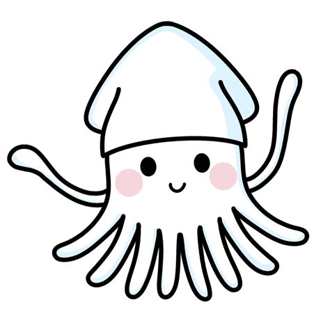 イカかわいいイラスト