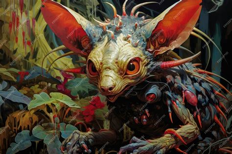 Premium Ai Image Cute Chupacabra In The Jungle Forest