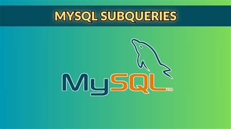 19 Mysql Subqueries Youtube