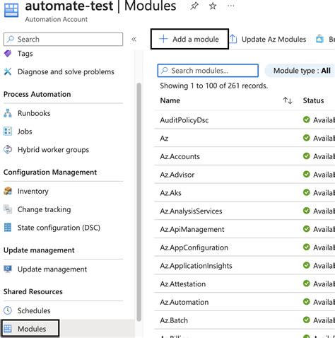 Azure Automation Module Gallery At Caleb Bateson Blog
