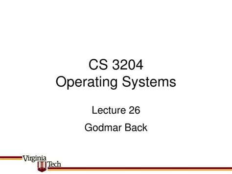 PPT CS Operating Systems PowerPoint Presentation Free Download ID