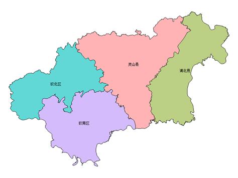 广西壮族自治区市级地图ppt可编辑矢量行政区划