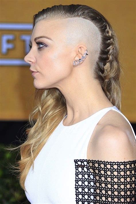Natalie Dormer Shaved Hair Natalie Dormer Hair Half Shaved Hair