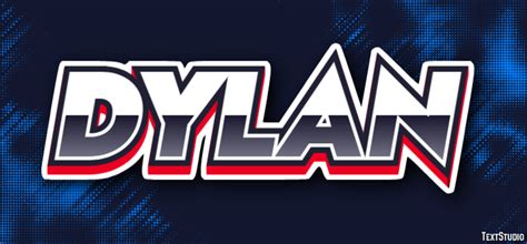 Dylan Text Effect And Logo Design Name