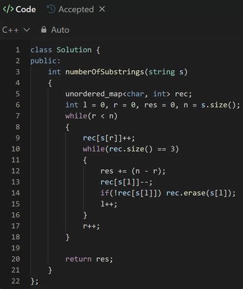 1358 Number Of Substrings Containing All Three Characters 解題紀錄 佛朗火箭