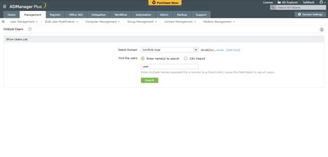 Bulk Active Directory Account Unlock Tool Unlock Ad Accounts Without Powershell Admanager Plus