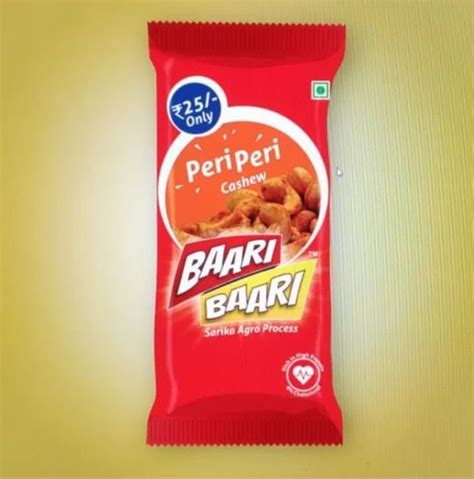 15gm Baari Baari Peri Peri Roasted Cashew At ₹ 20pack Cashew Nuts In