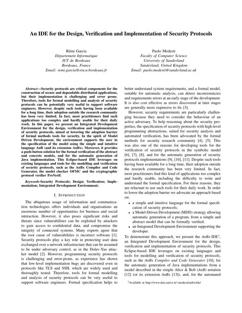 pdf an ide for the design verification and implementation of
