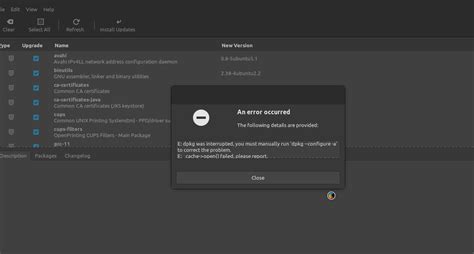 i cannot update i am on linux mint 21 1 xfce r linuxmint