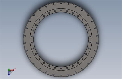 无齿式双排四点接触球转盘轴承 030 30 900 SOLIDWORKS 2018 模型图纸下载 懒石网