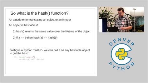 The Python Dictionary Object A Peek Under The Hood Youtube