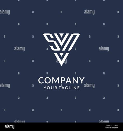 SN Triangle Monogram Logo Design Ideas Creative Initial Letter Logo