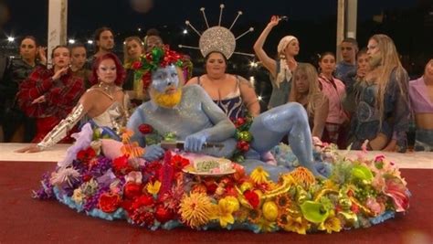 Why Was There A Semi Naked Blue Man At Paris Olympics Opening Ceremony