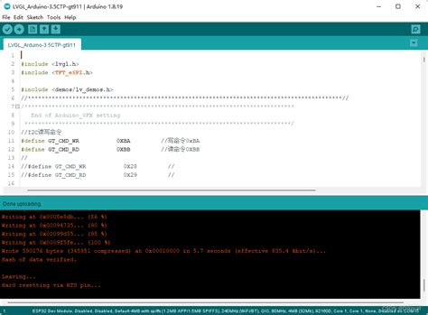 【esp32 3248s035】arduino Demo 35ctp 的编译及上传ardunio编译上传调试 Csdn博客