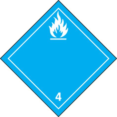 Tdg Placard Class 4 Tcp428ct1