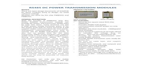 Download Pdf Dc Power Line Communication Rs485 Tree Topology Rs485