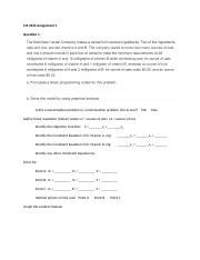 Linear Programming Maximization And Minimization Problems With Course Hero