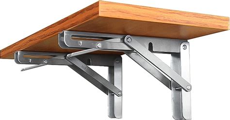 Jvekool Wall Mounted Folding Shelf Brackets 2 Pack