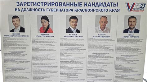 Предварительные результаты выборов губернатора Красноярского края