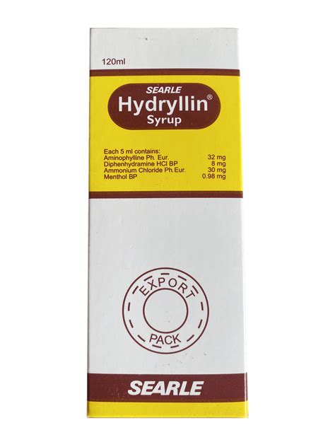 Hydryllin Syrup 120ml Lifeplus Health And Beauty