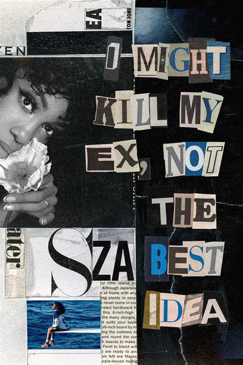 SZA Kill Bill Scrapbook Poster Postertok