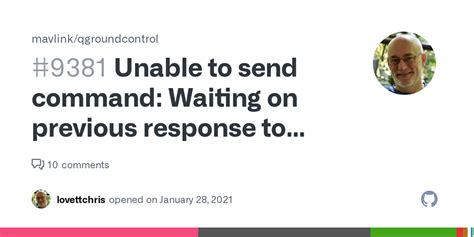 Unable To Send Command Waiting On Previous Response To Same Command