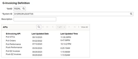 Configuring And Using Peoplesoft G Invoicing