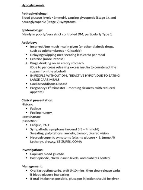 Hypoglycaemia Pdf
