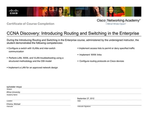 Ccna Level 3 Certificate Ppt