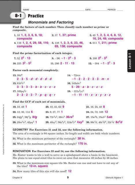 Unlocking The Secrets Algebra 2 Chapter 5 Answer Key Revealed