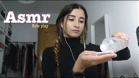 asmr en español Role play TE MAQUILLO ASMR ROLEPLAY YouTube