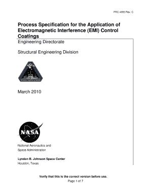 2010 Form NASA PRC 4003 Fill Online Printable Fillable Blank PdfFiller
