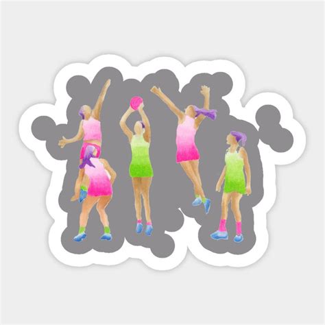 Netball Team Sticker Netball Netball Teams Funny Stickers