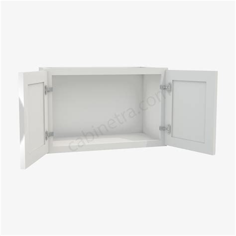 AW W B Double Door Wall Cabinet Forevermark Ice White Shaker Cabinetra