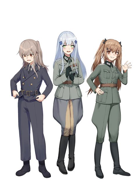 Hk416 Ump45 And Ump9 Girls Frontline Drawn By Tuzikisang Danbooru