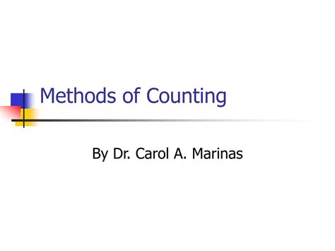 Ppt Methods Of Counting Powerpoint Presentation Free Download Id