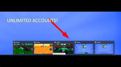 HOW TO GET UNLIMITED ACCOUNTS ON AT ONCE ROBLOX ANY GAME YouTube