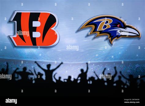 Cincinnati Usa January 10 2023 Baltimore Ravens Vs Cincinnati