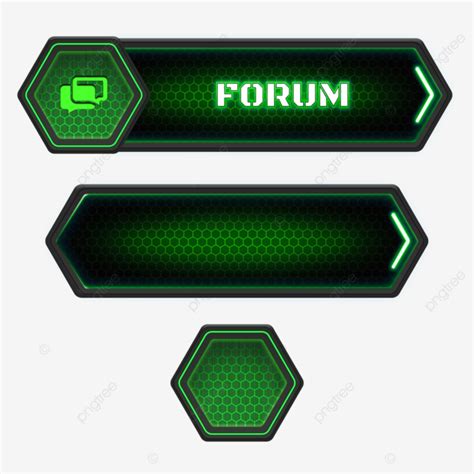 Green Game Button Gaming Button Dark Green Button Forum Png