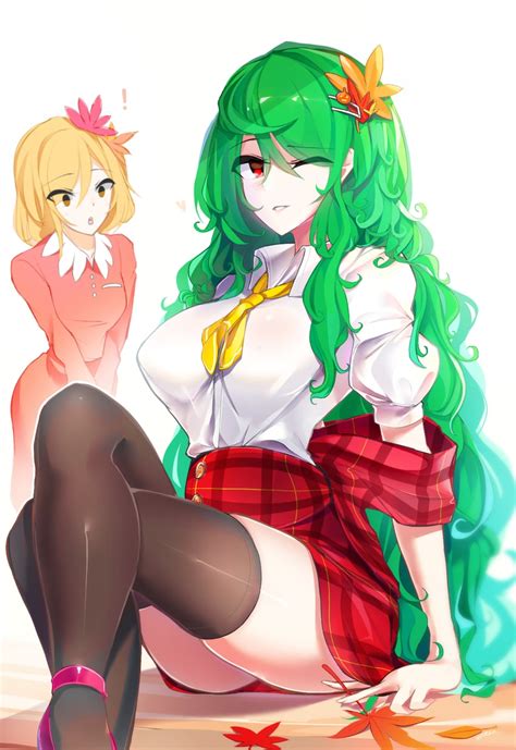 Kazami Yuuka And Aki Shizuha Touhou Drawn By Kaliningradg Danbooru