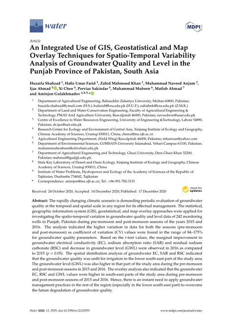 Pdf An Integrated Use Of Gis Geostatistical And Map Overlay Techniques For Spatio Temporal