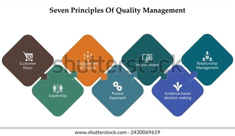 Seven Principles Quality Management Customer Focus Stock Vector Royalty Free